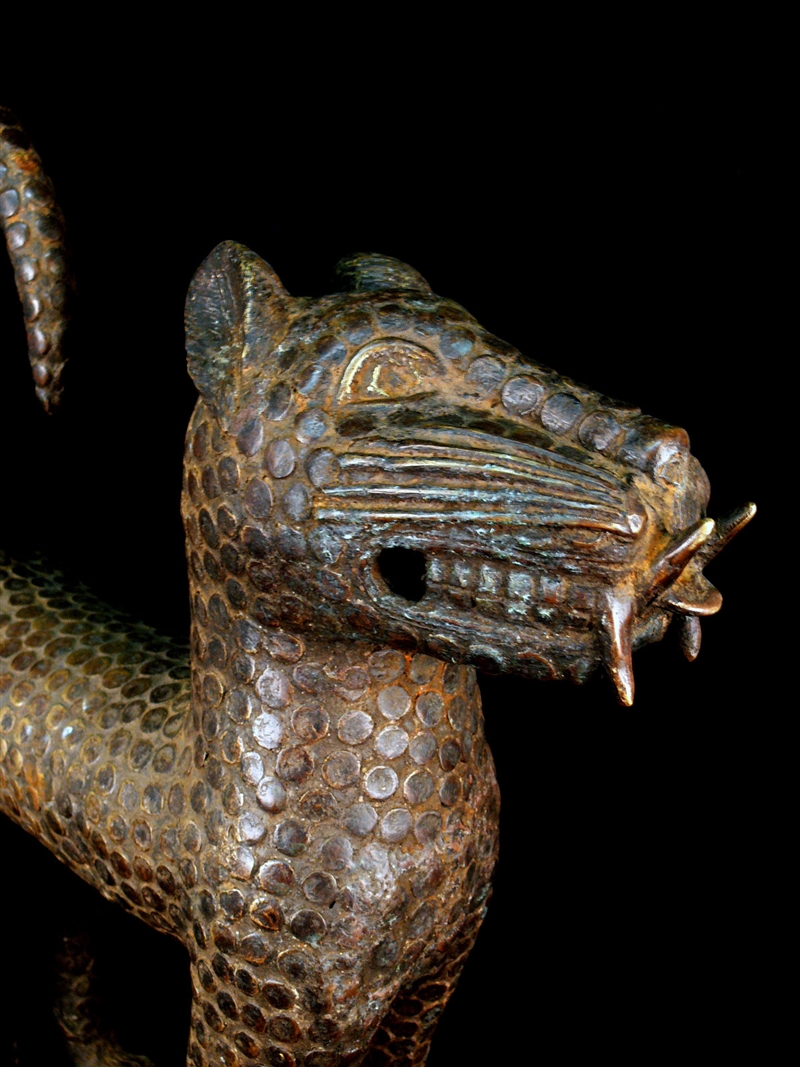 Benin Bini Edo Leopard (2232) - Bronze, leopard, messenger, warrior ...