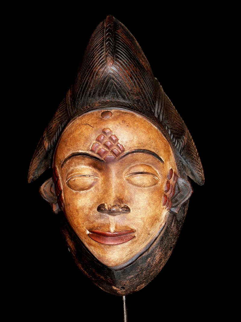 Punu Mask (2280) - African mask, tribal art, primitive art Punu