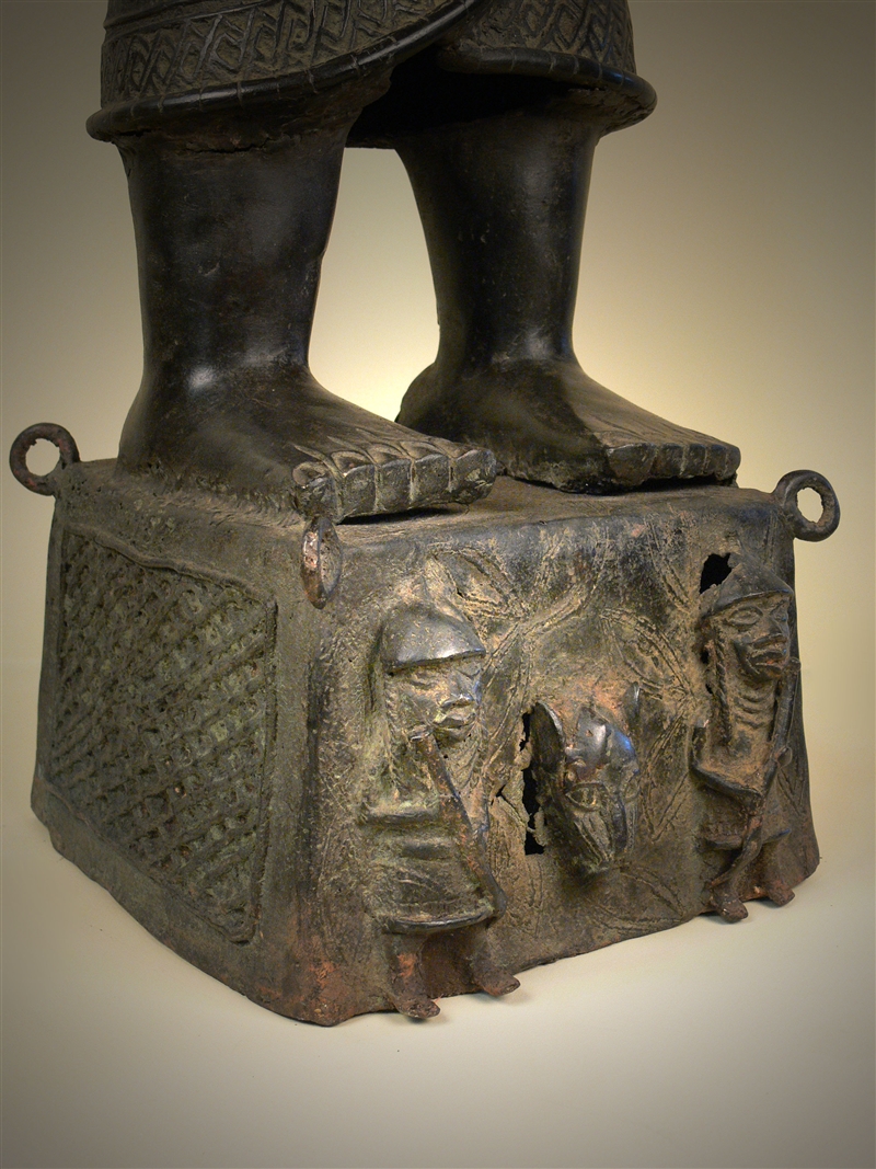 Bini Edo Benin Statue Horn Blower (2310) - African statues : tribal ...
