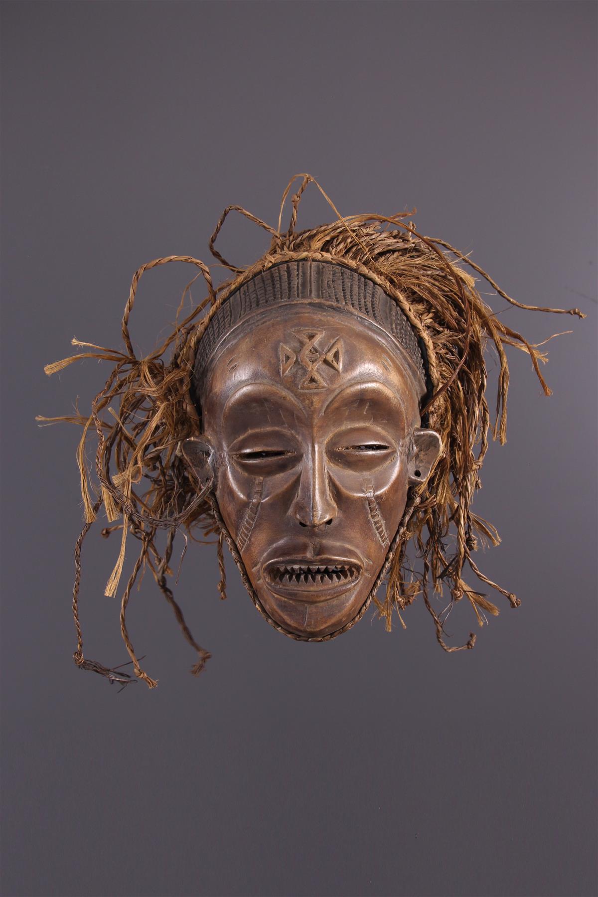 Masque Tschokwe (23323) - Masque africain Chokwe - Art africain