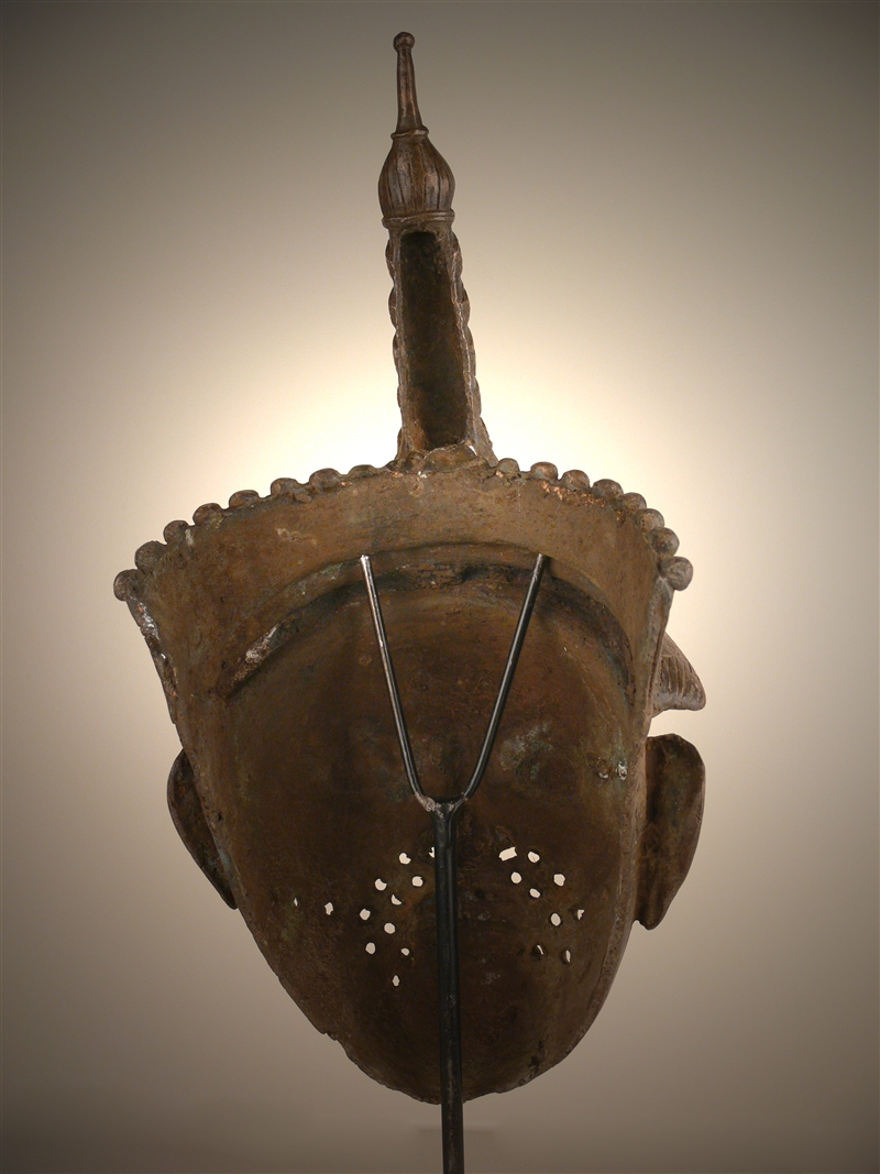 Bronze Ife mask (2350) - African mask, tribal art, primitive art