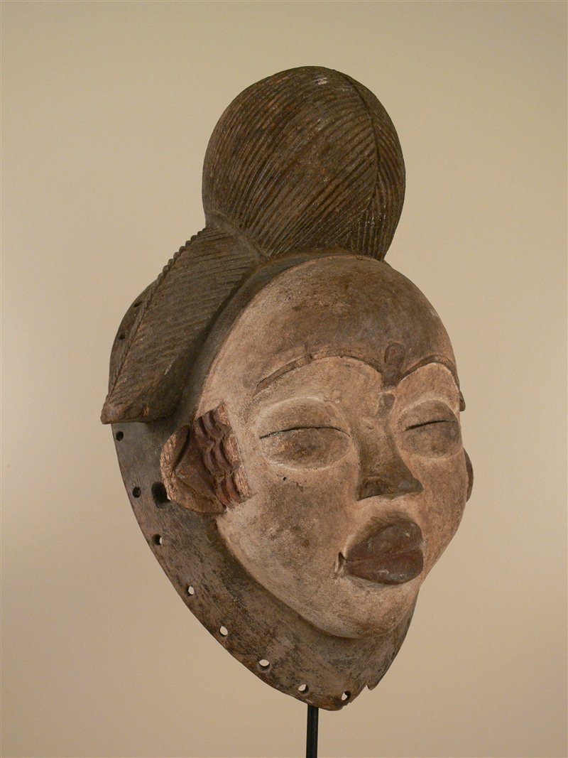 Punu Mask (2359) - African mask, tribal art, primitive art Punu