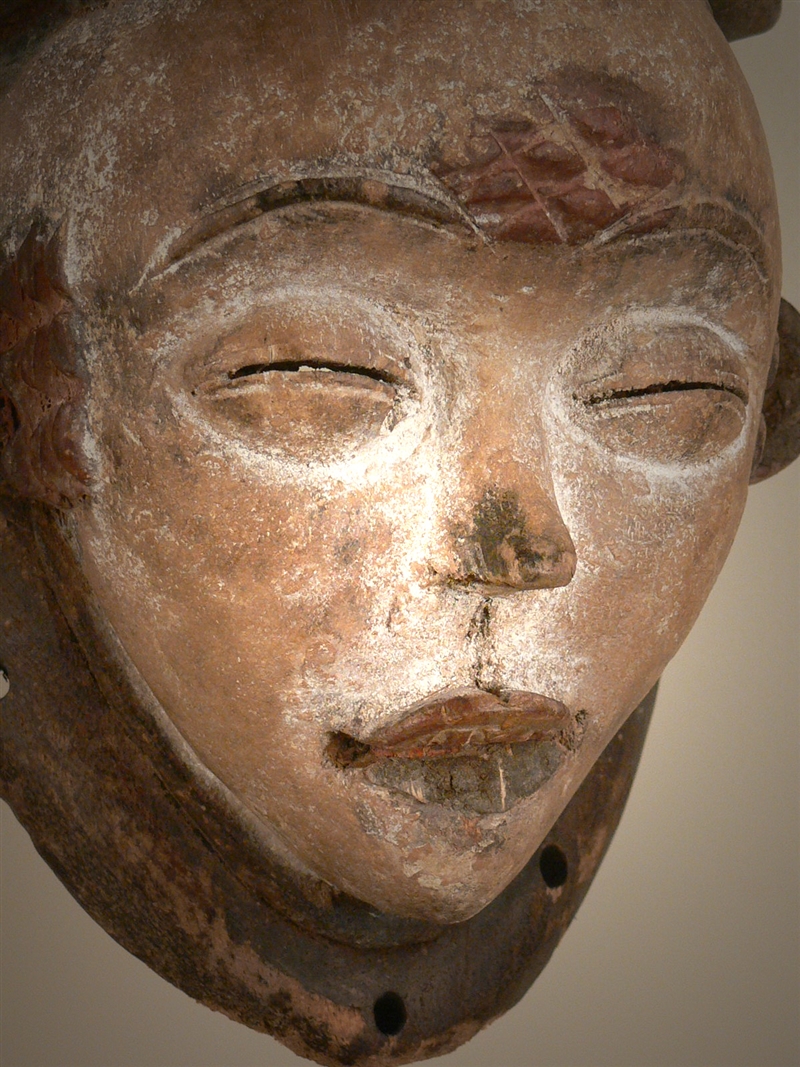 Punu Mask (2361) - African mask, tribal art, primitive art Punu
