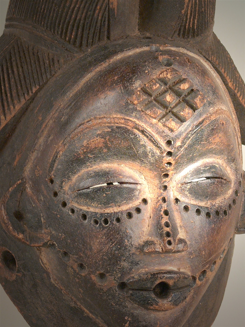 Punu Mask (2362) - African mask, tribal art, primitive art Punu