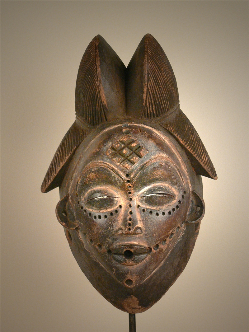 Punu Mask (2362) - African mask, tribal art, primitive art Punu