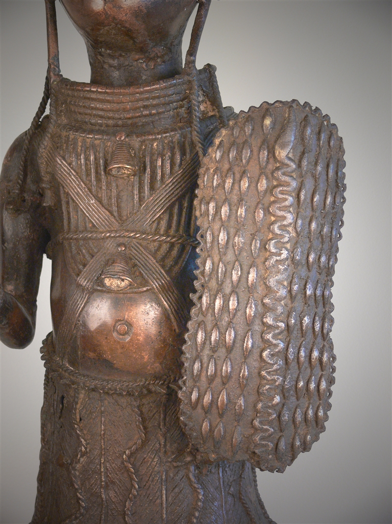 Guerrier Yoruba (2372) - Statues africaines Yoruba - Art africain