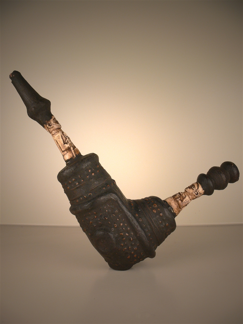 Bakongo Pipe (2400) - Bones Kongo - African art RDC