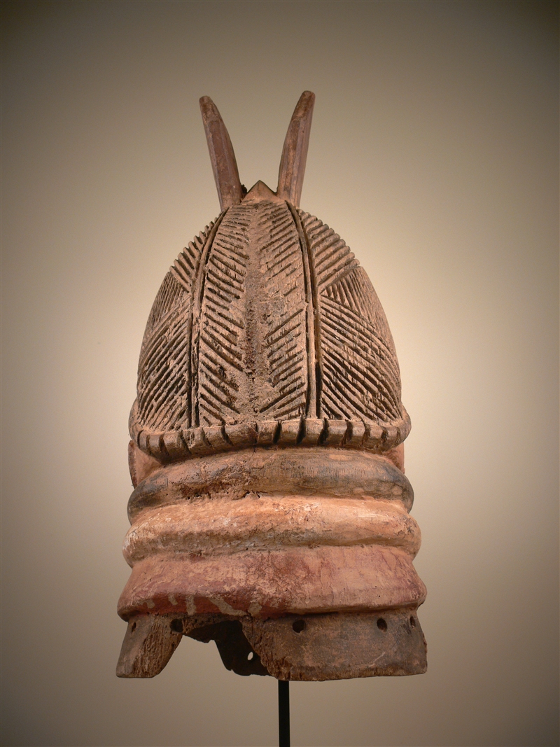 Mendé Helmet (2458) - African mask, tribal art, primitive art