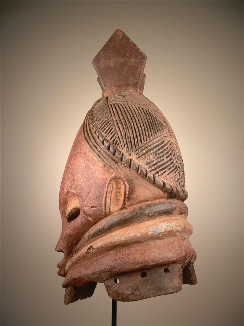 Mendé Helmet (2458) - African mask, tribal art, primitive art