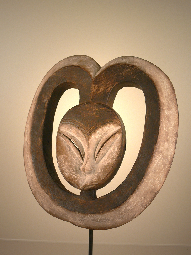 Kwele Ekuk Masque (2481) - African mask, tribal art, primitive art