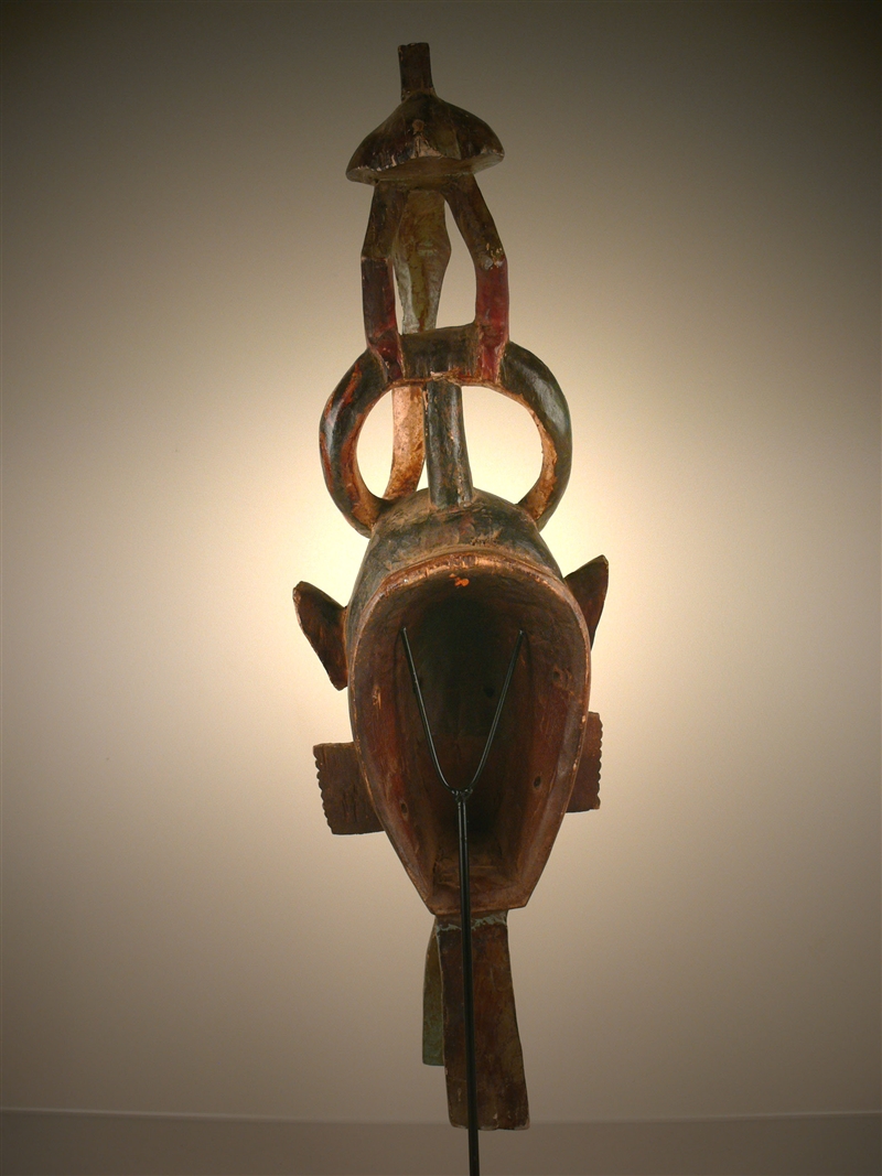 Gouro Zaouli Mask (2492) - African mask, tribal art, primitive art