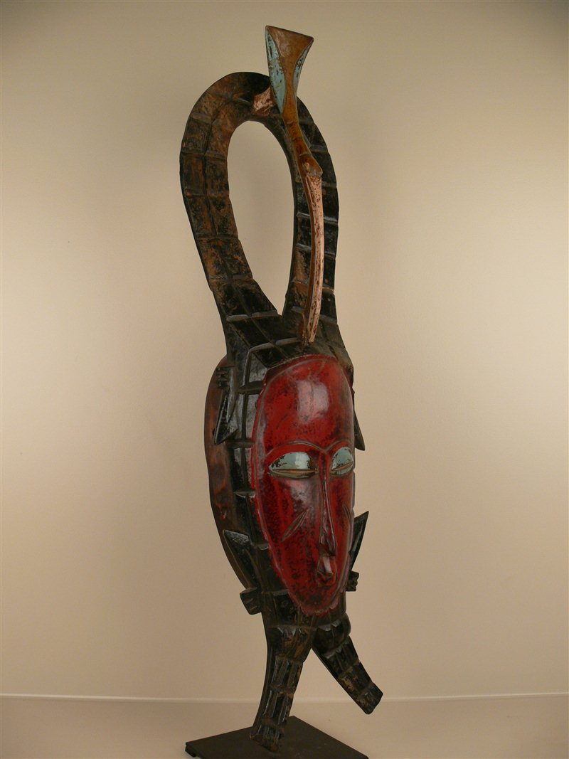 Gouro Zaouli mask (2514) - African mask, tribal art, primitive art