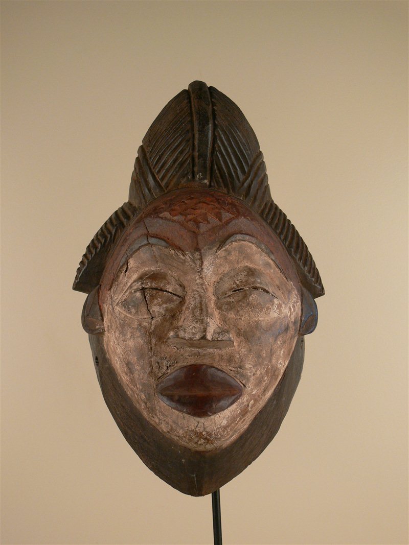 Punu Mask (2564) - African mask, tribal art, primitive art Punu