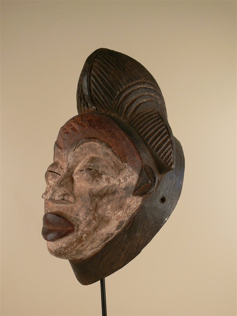Punu Mask (2564) - African mask, tribal art, primitive art Punu