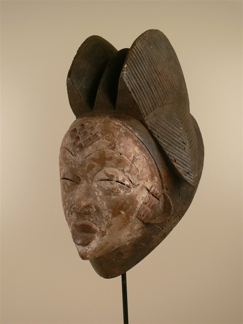Punu Mask (2617) - African mask, tribal art, primitive art Punu