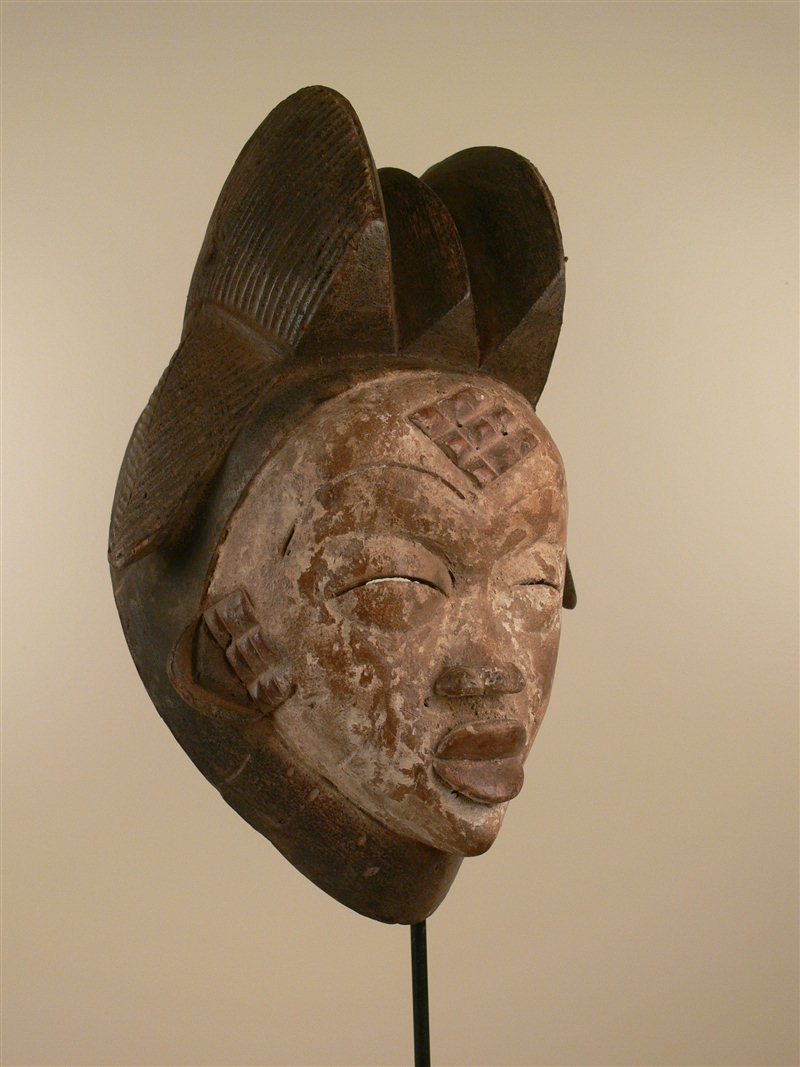 Punu Mask (2617) - African mask, tribal art, primitive art Punu