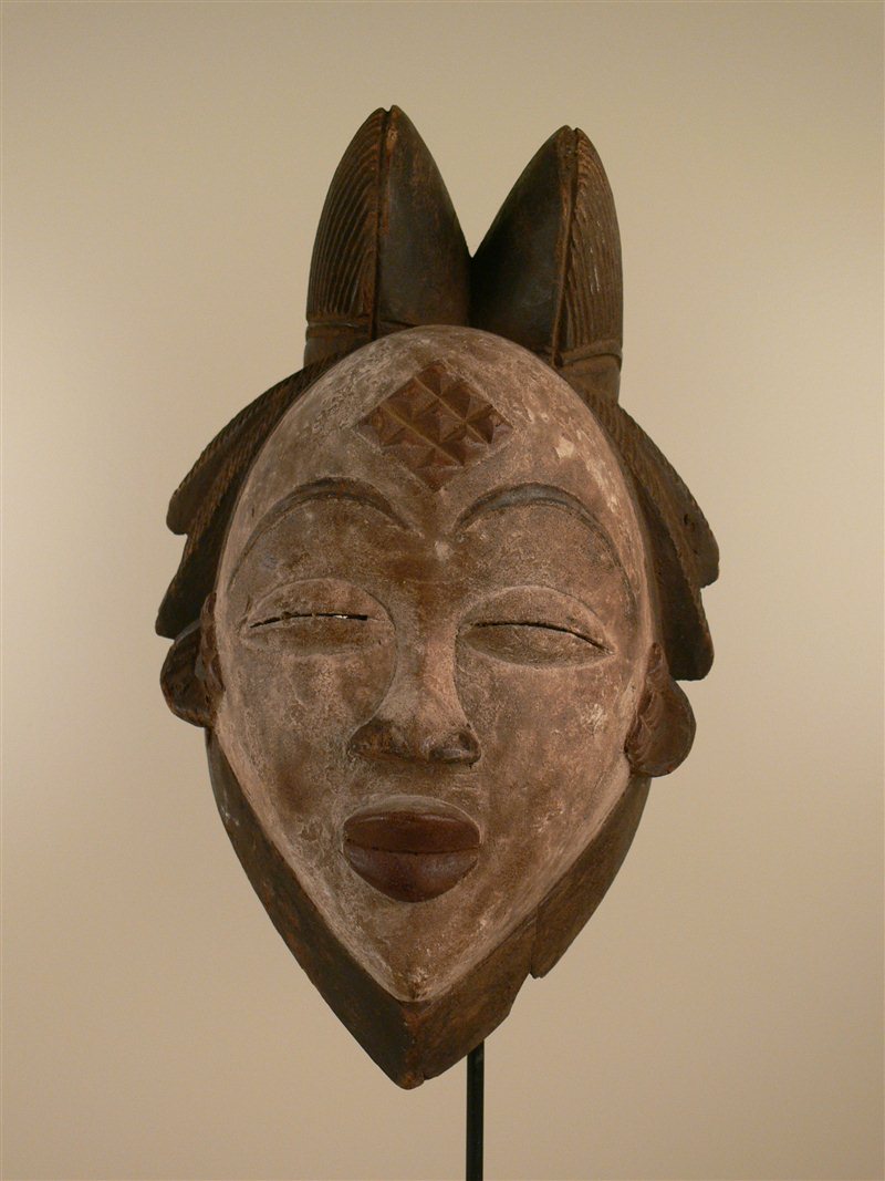 Punu Mask (2618) - African mask, tribal art, primitive art Punu