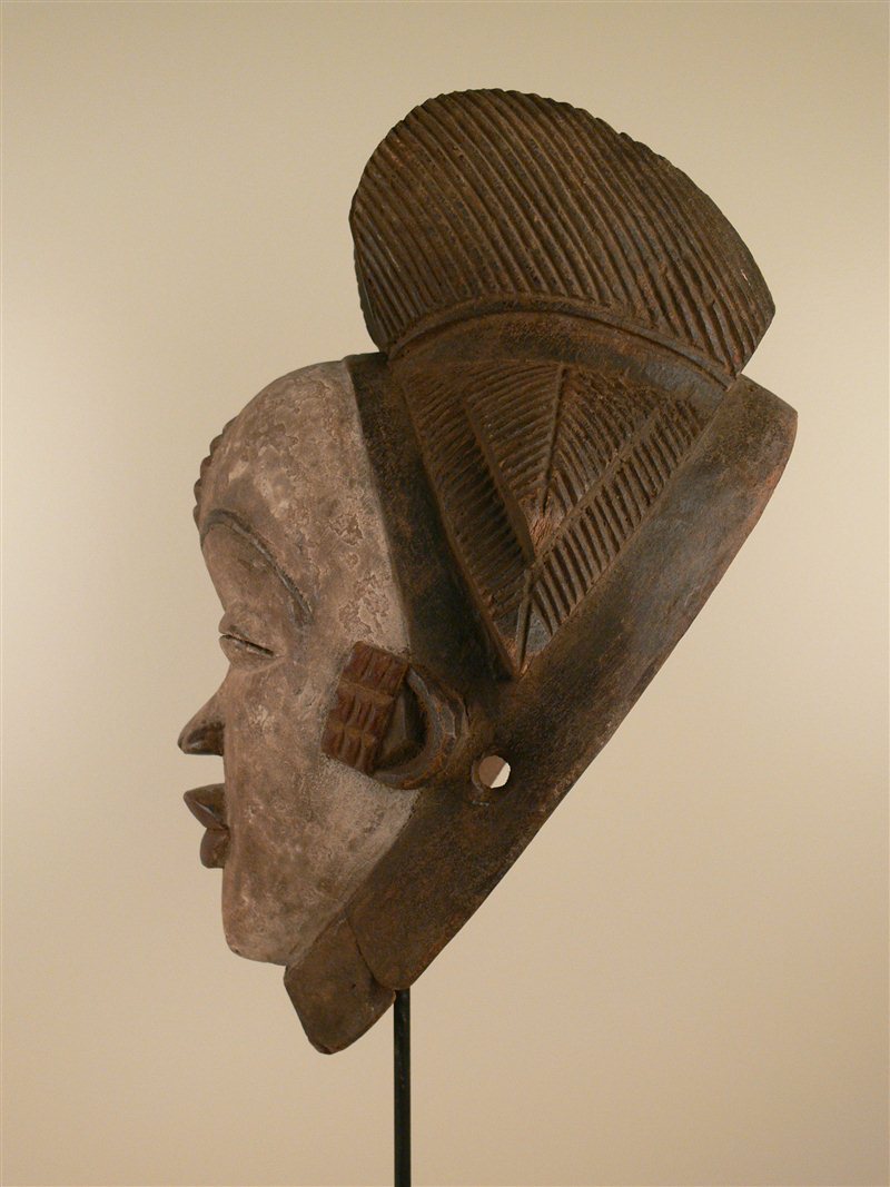 Punu Mask (2618) - African mask, tribal art, primitive art Punu