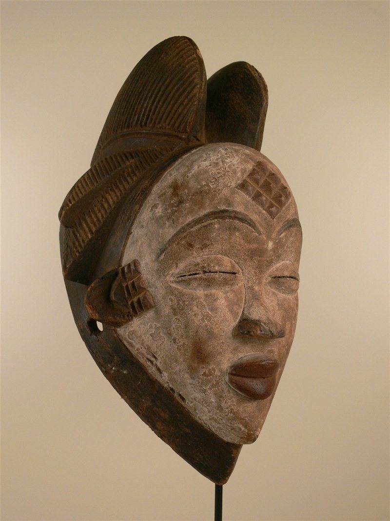 Punu Mask (2618) - African mask, tribal art, primitive art Punu