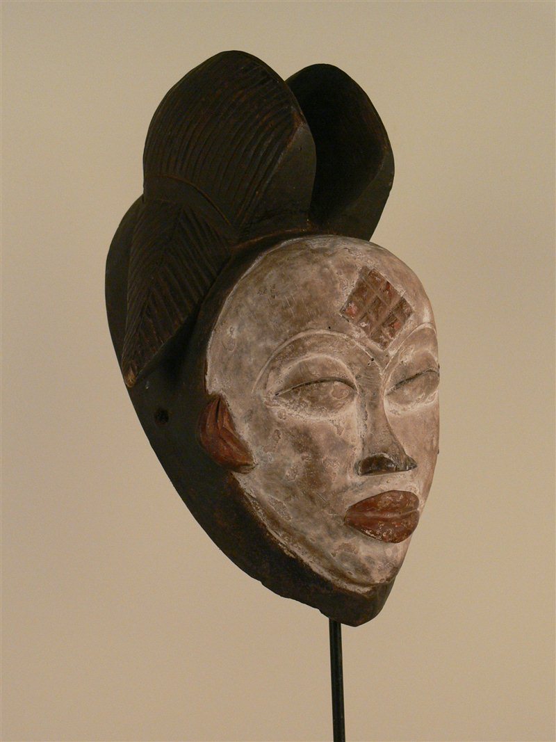 Punu Mask (2676) - African mask, tribal art, primitive art Punu