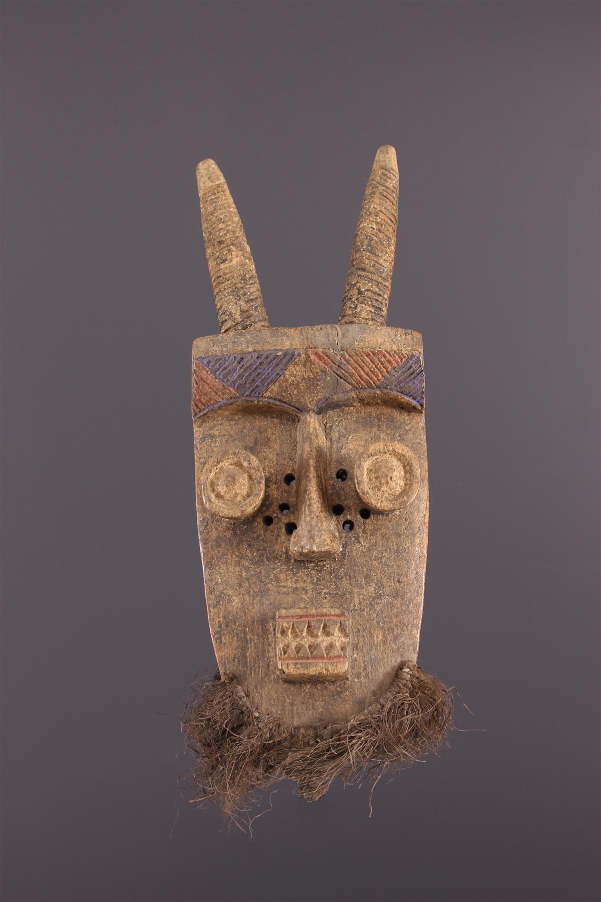 Masque Krou (27590) - Masque africain Kru - Art africain côte d'ivoire