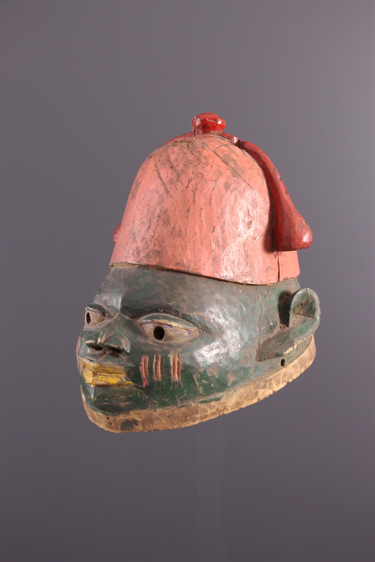 Masque Gelede (28081) - Masque africain Yoruba - Art africain