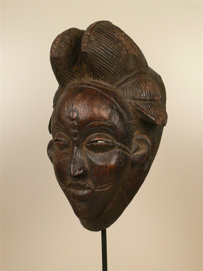 Punu Mask (2813) - African mask, tribal art, primitive art Punu