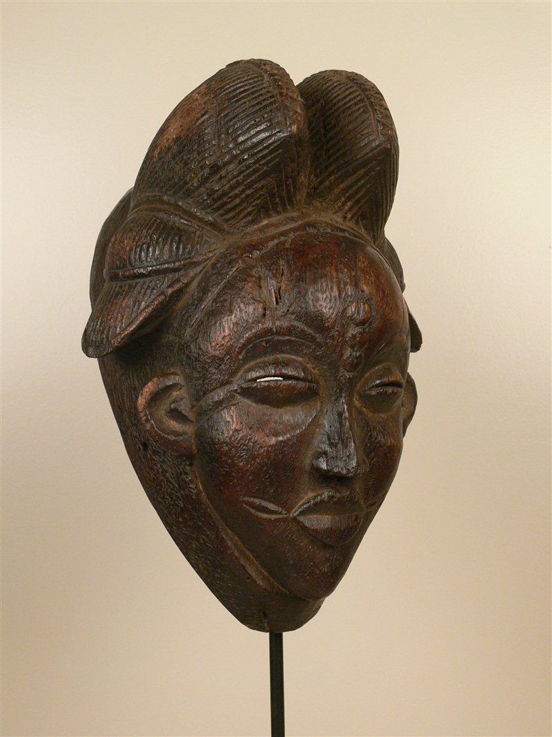 Punu Mask (2813) - African mask, tribal art, primitive art Punu
