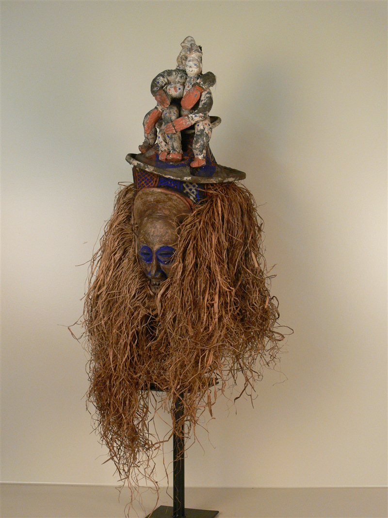 Yaka Mask (2837) - African mask, tribal art, primitive art Yaka