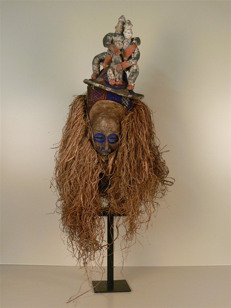 Yaka Mask (2837) - African mask, tribal art, primitive art Yaka