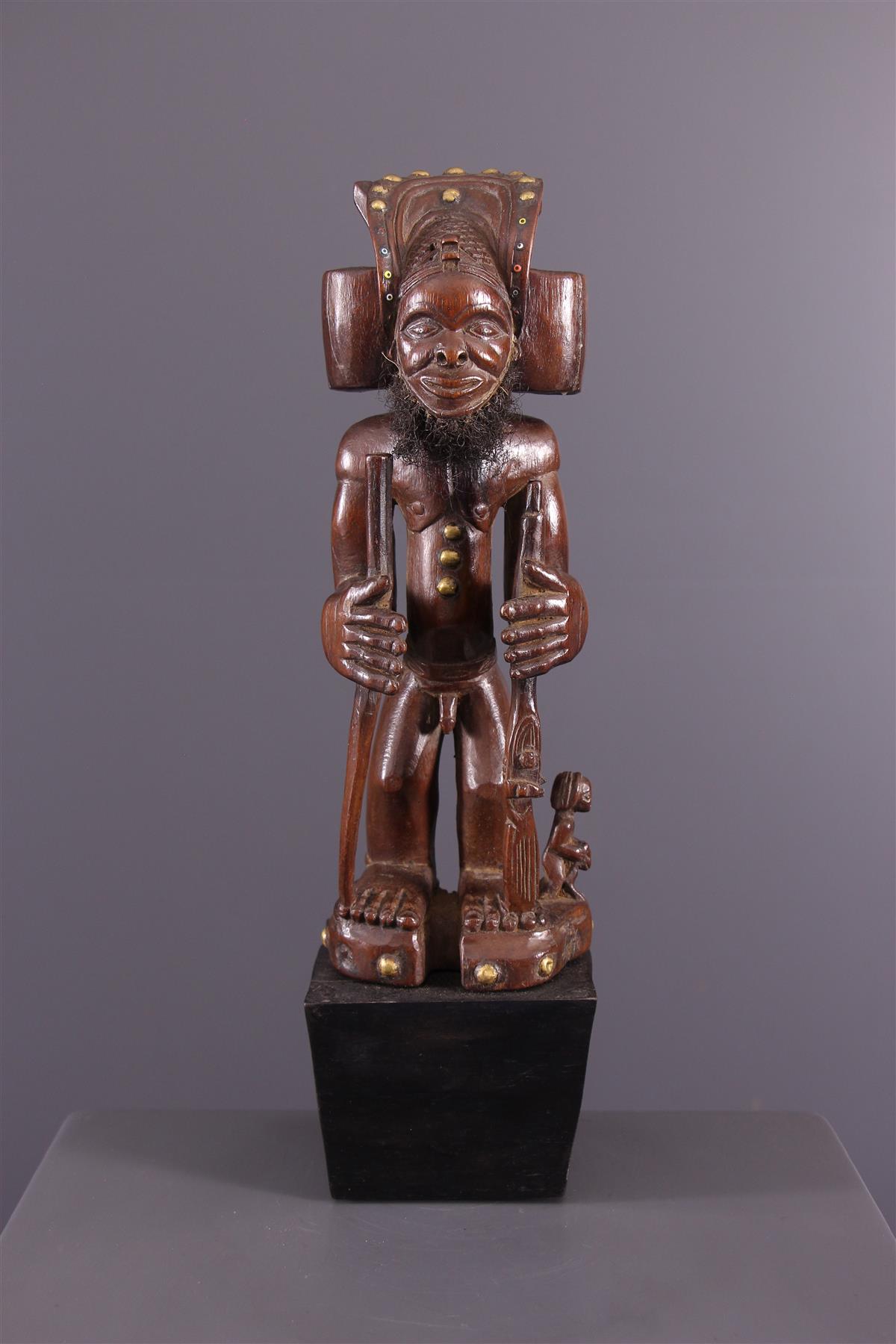 Statue Chokwe (28410) - Statues africaines Chokwe - Art africain