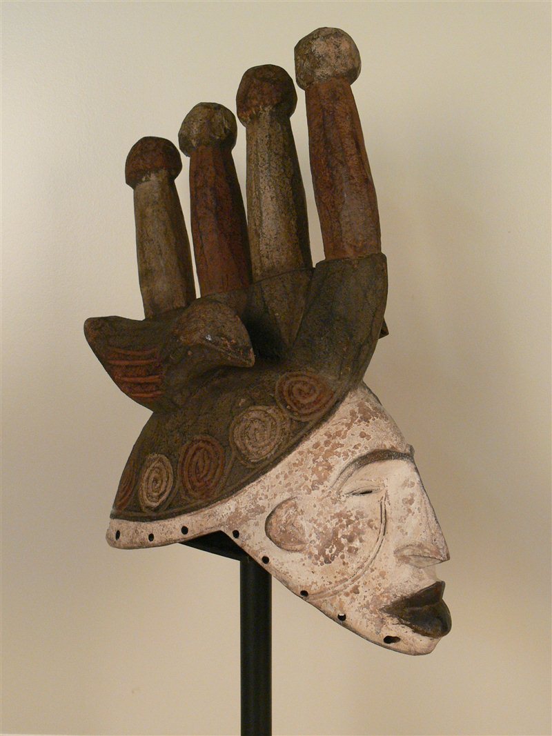 Igbo Agbogho Mmuo Mask (2843) - African mask, tribal art, primitive art