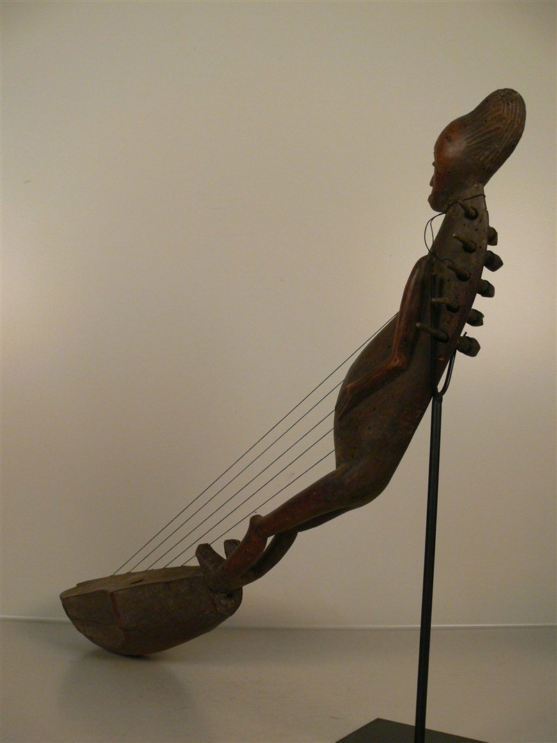 Mangbetu Harp (3017) - Harp Mangbetu - African art RDC