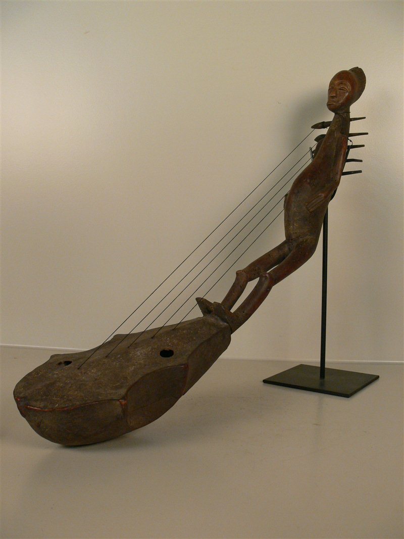 Mangbetu Harp (3017) - Harp Mangbetu - African art RDC