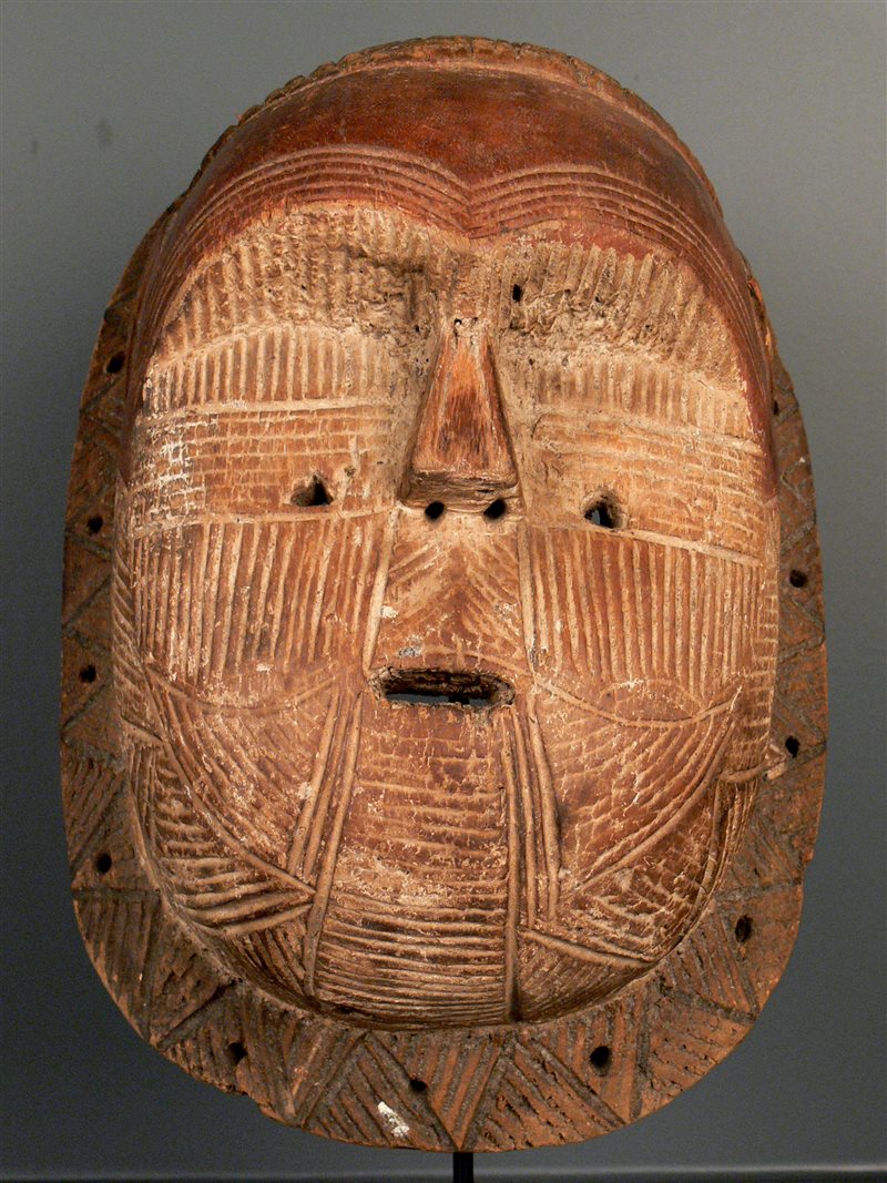 Metoko Kakongo Mask (3070) - African mask, tribal art, primitive art