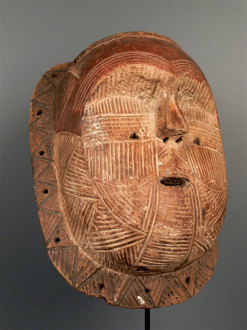 Metoko Kakongo Mask (3070) - African mask, tribal art, primitive art