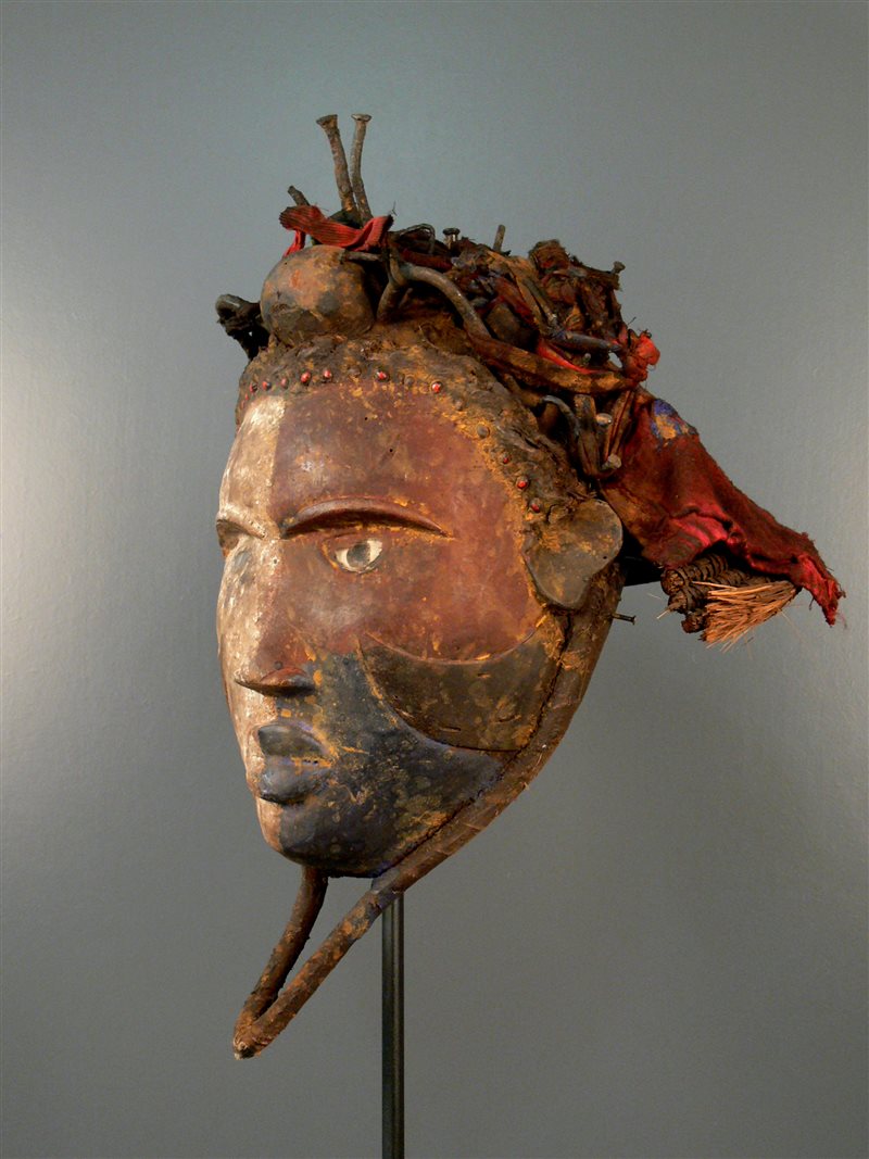 Kongo Yombe Mask (3145) - African mask, tribal art, primitive art