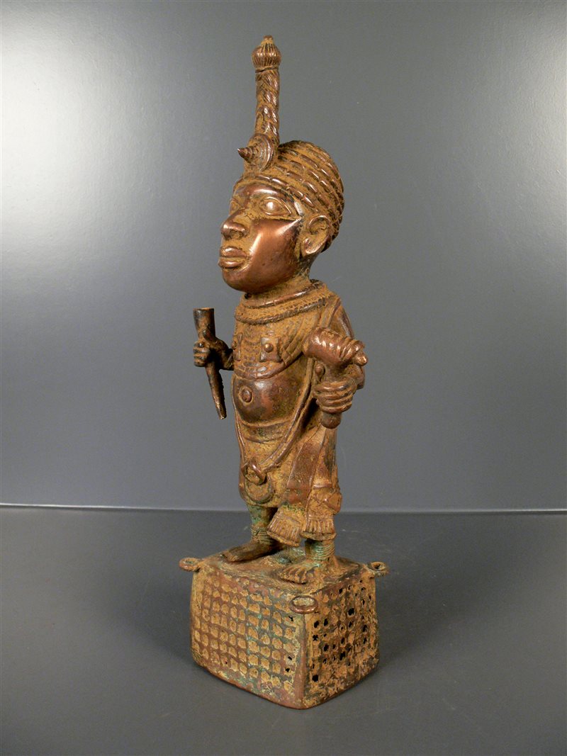 Small Benin Warrior Bini Edo (3194) - African statues : tribal fetish ...