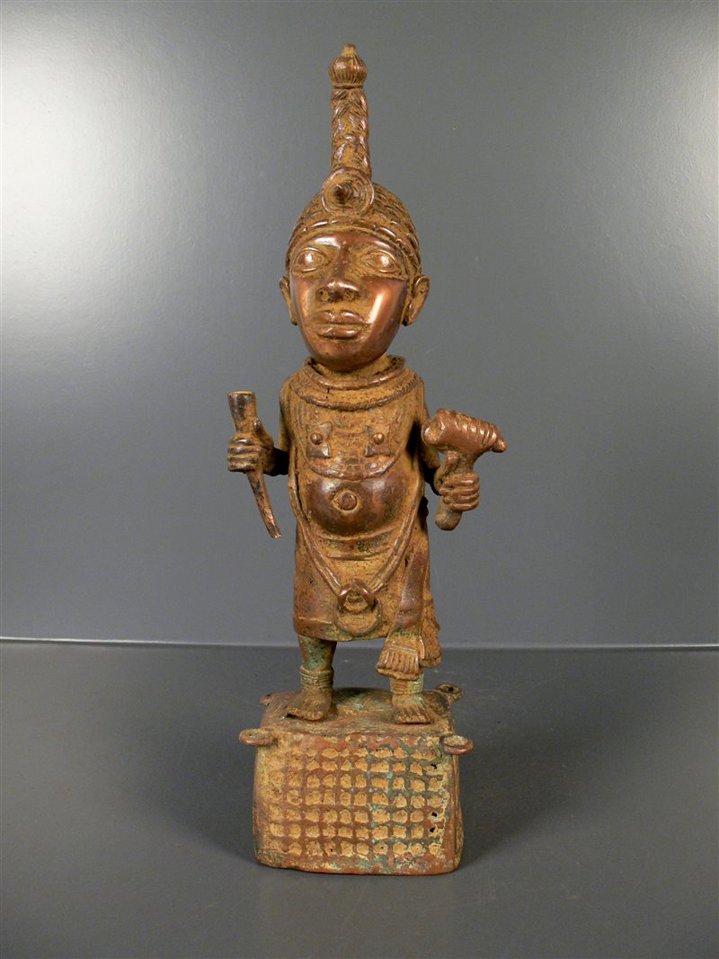 Small Benin Warrior Bini Edo (3194) - African statues : tribal fetish ...