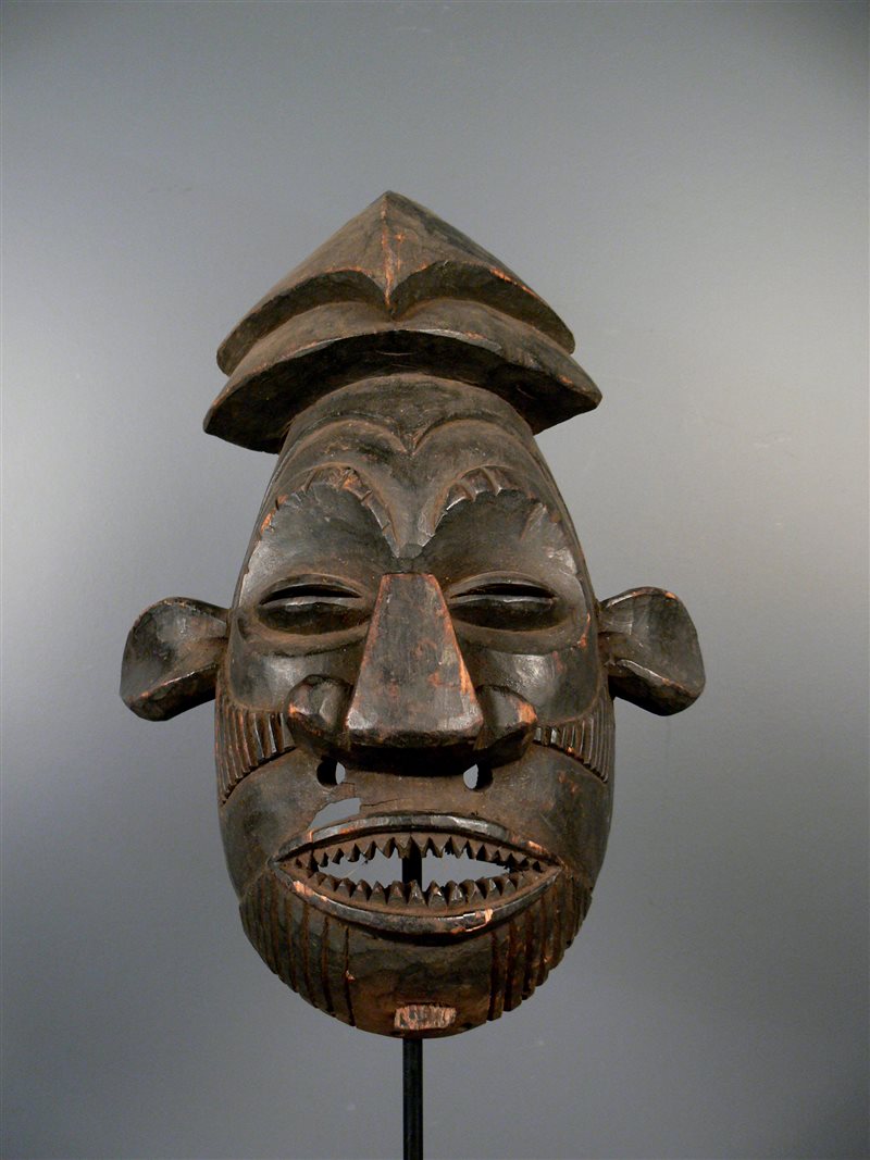 Yaka Mask (3228) - African mask, tribal art, primitive art Yaka