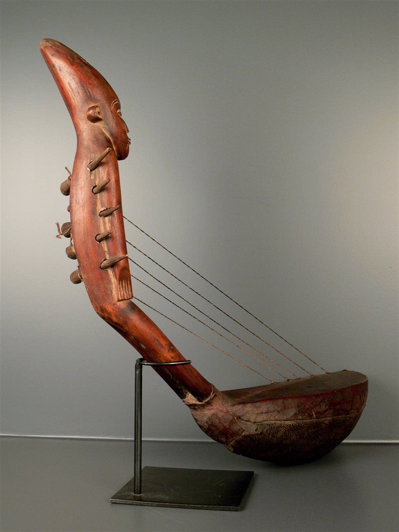Mangbetu Harp (3290) - Music Mangbetu - African art RDC