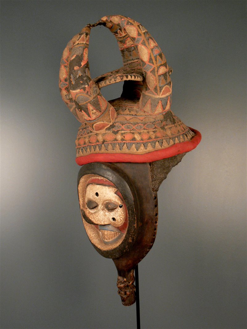 Yaka Mask (3344) - African mask, tribal art, primitive art Yaka