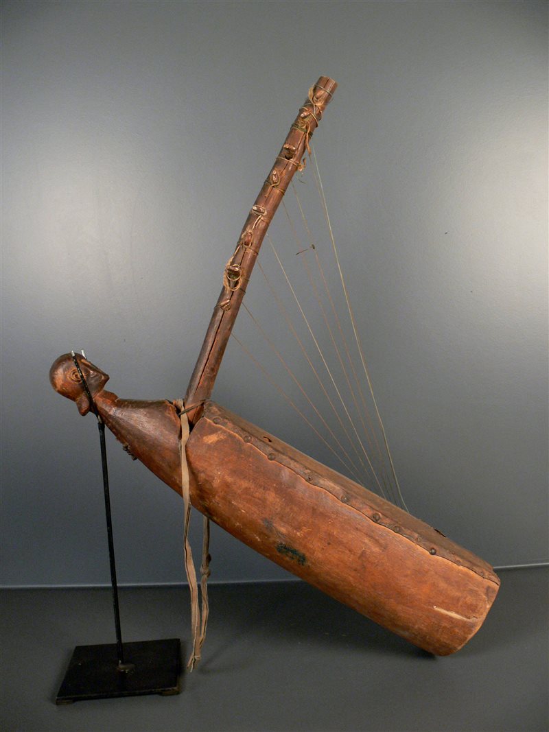 Harpe Fang (3366) - Musique Fang - Art africain gabon