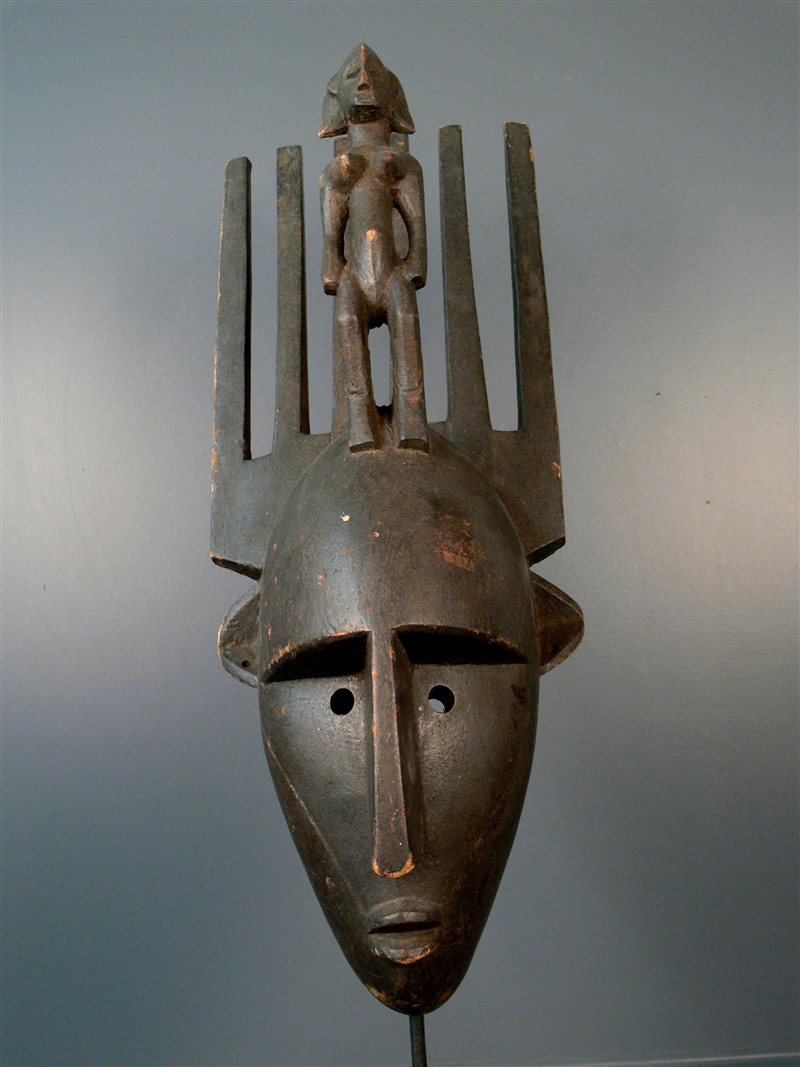 Bambara Ntomo Mask (3410) - African mask, tribal art, primitive art