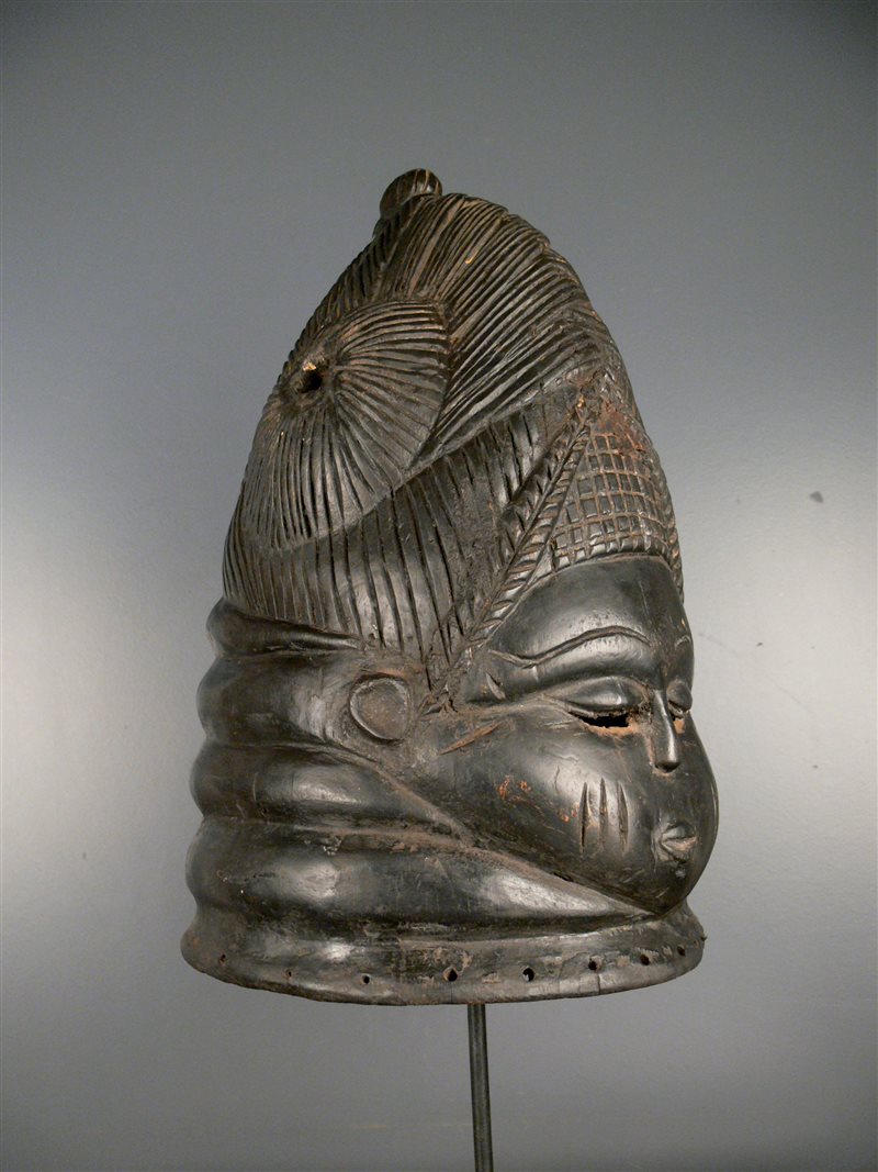 Mende Helmet (3451) - African mask, tribal art, primitive art