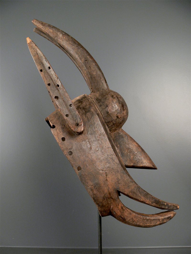 Bambara Sukuru Mask (3582) - African mask, tribal art, primitive art