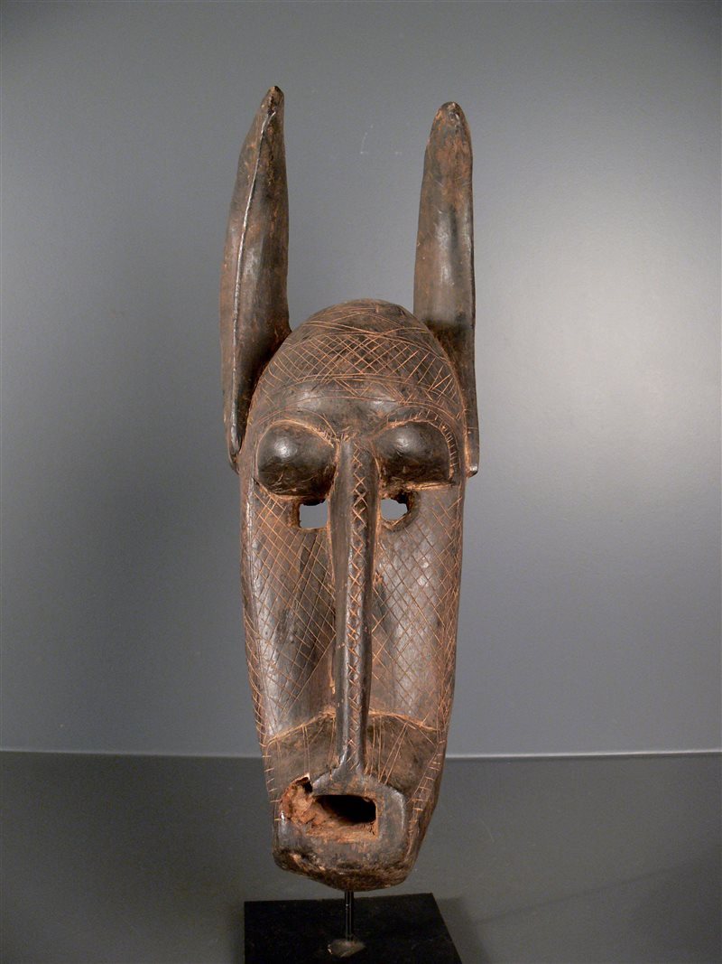 Bambara Mask (3760) - African mask, tribal art, primitive art
