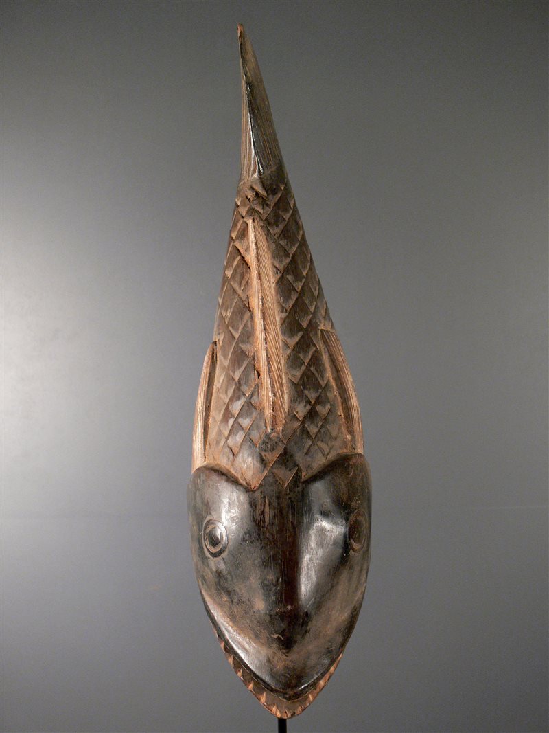 Gurunsi fish mask (3798) - African mask, tribal art, primitive art
