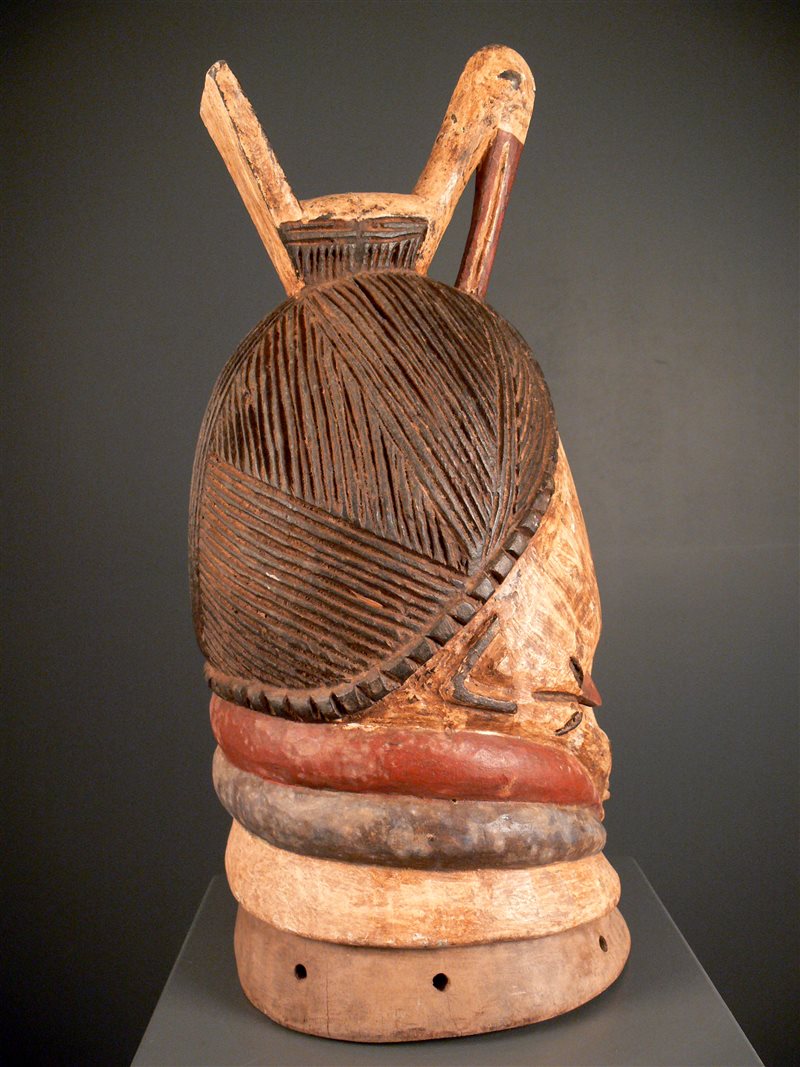Mende Helmet (3850) - African mask, tribal art, primitive art