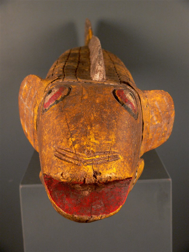 Bozo fish puppet (3880) - Puppets, dolls Bozo - African art